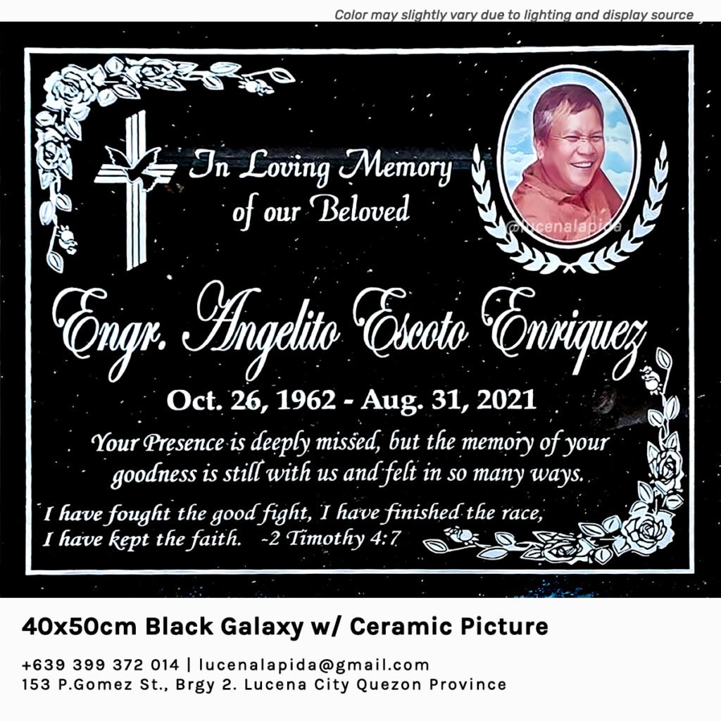 Standard Lapida: Black Granite – Lapidahan