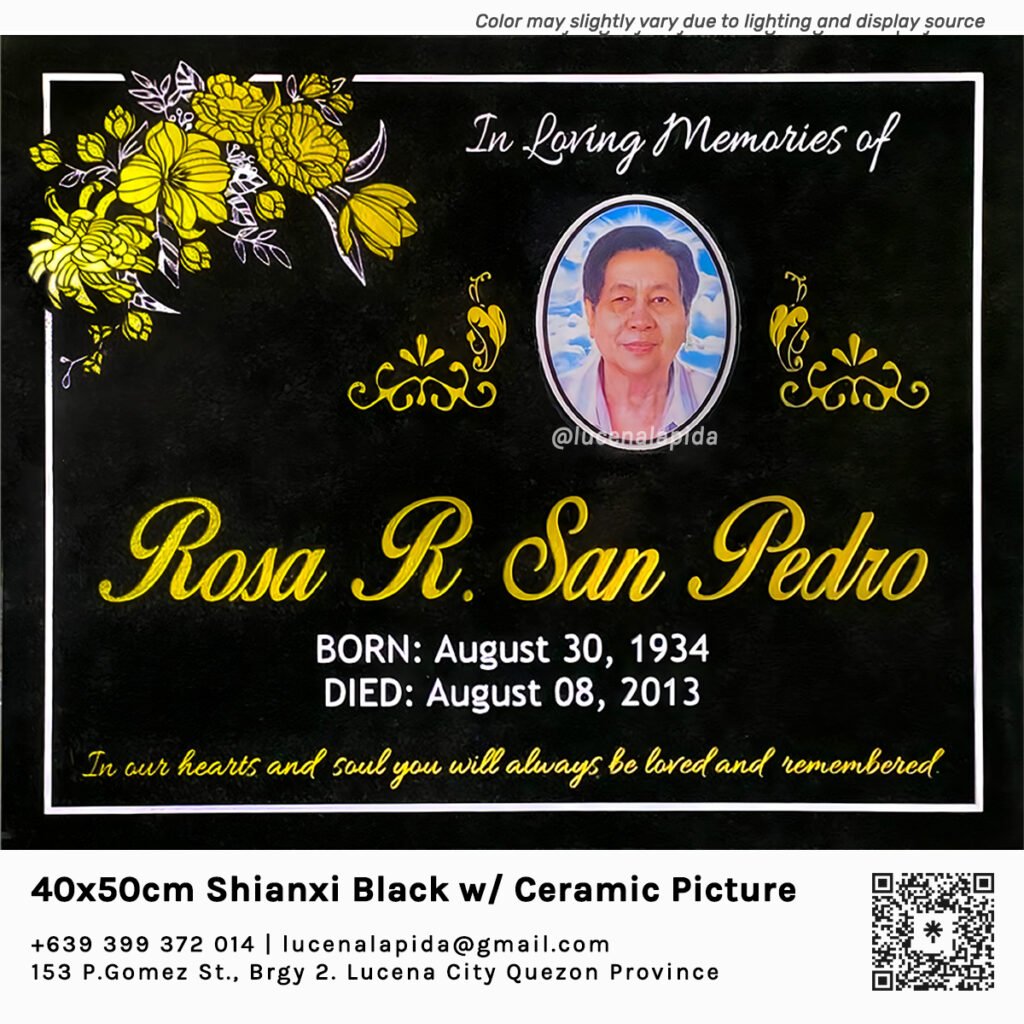 Standard Lapida: Black Granite – Lapidahan