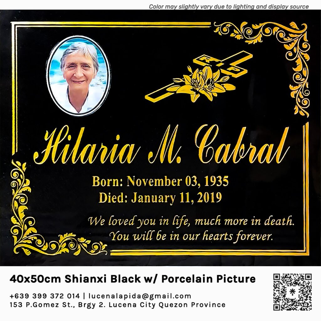 Standard Lapida: Black Granite – Lapidahan