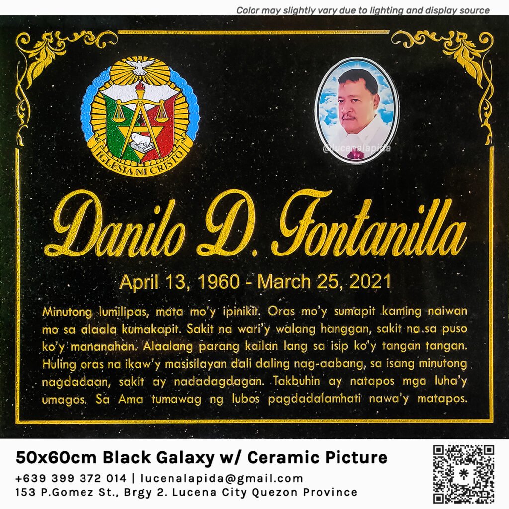 Standard Lapida: Black Granite – Lapidahan