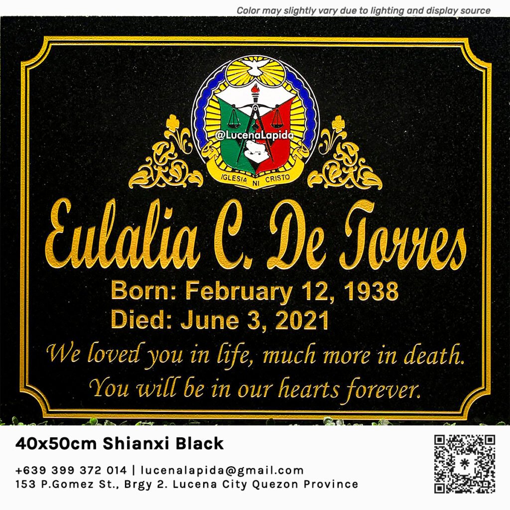 Standard Lapida: Black Granite – Lapidahan