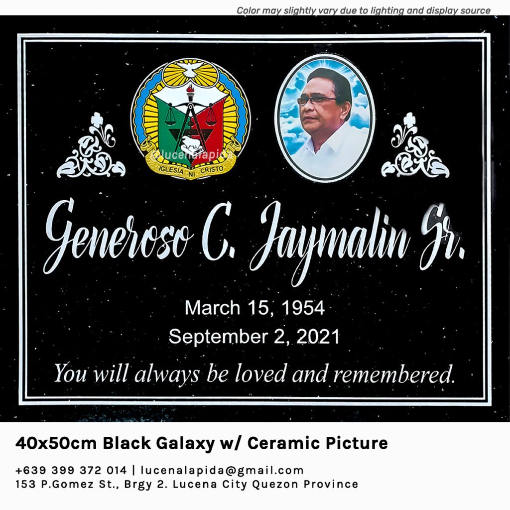 Standard Lapida: Black Granite – Lapidahan